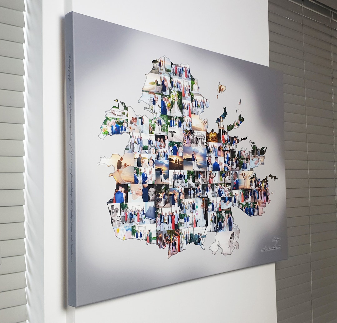 Map Photo Collage or Any Map or Shape Photo Collage - Amazing Premium ...