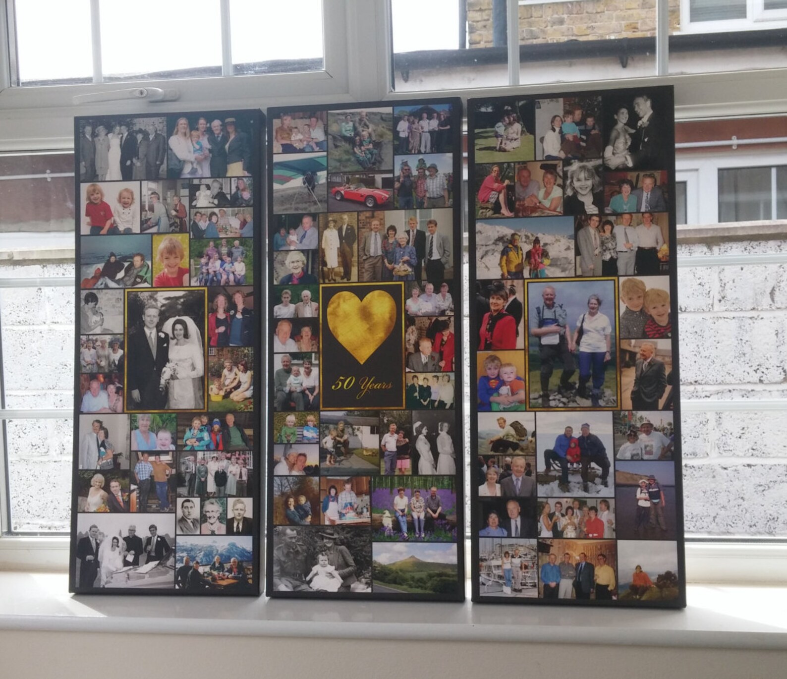 Bespoke Three Panel Photo Collage on Canvas Print Three - Etsy