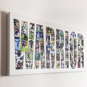 Word Name Collage 2 - 8 Letters - Personalised Gift for Her Him ...