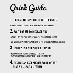 Text Shaped Photo Collage Canvas Print With a Word Art Cloud ...