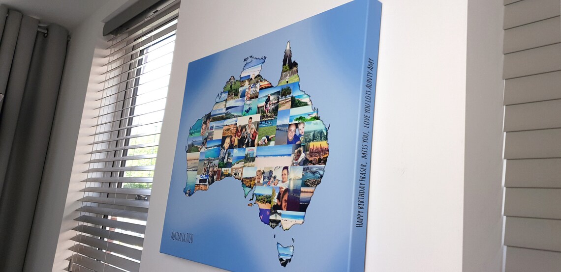 Country Photo Collage Country Map or Any Shape Collage - Etsy UK