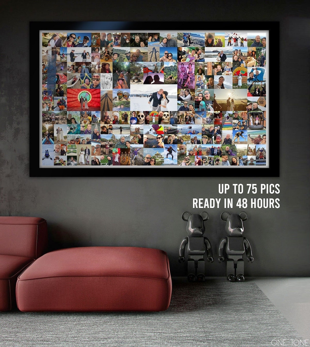 Photo Collage Digital File for Printing - X75 Pics - Custom Designed ...