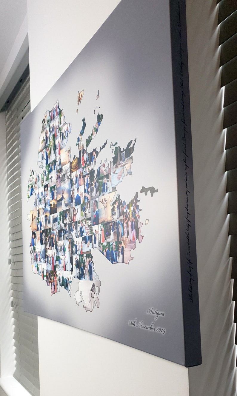 Country Photo Collage Country Map or Any Shape Collage | Etsy