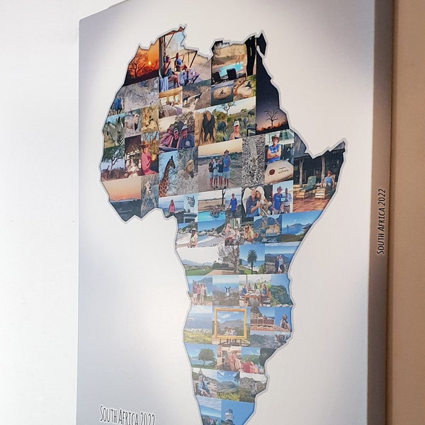 African Map Photo Frame - Etsy