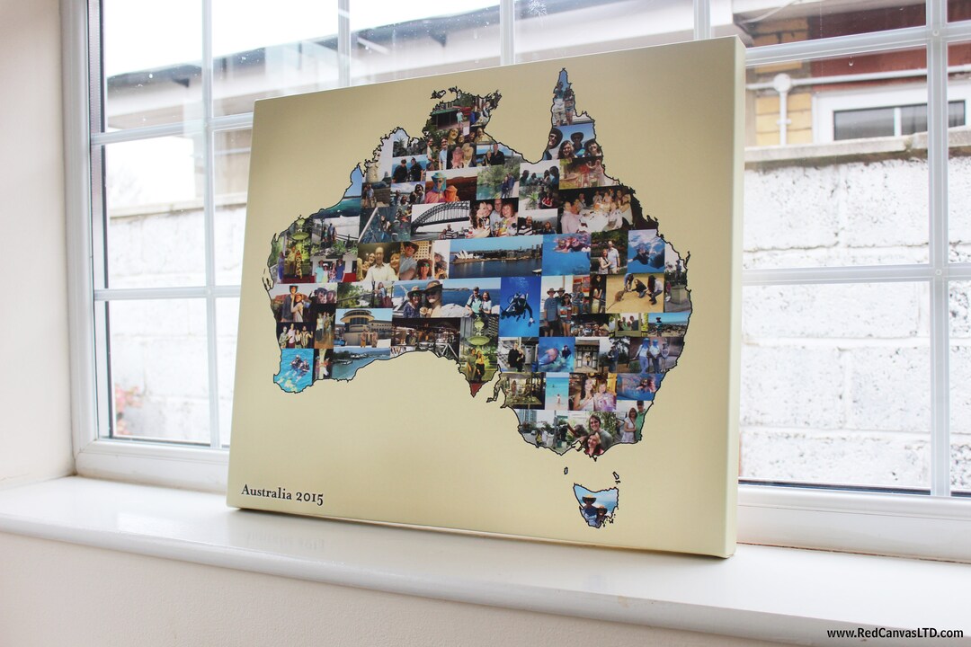 Australia Map Collage or Any Map or Shape Photo Collage - Amazing ...