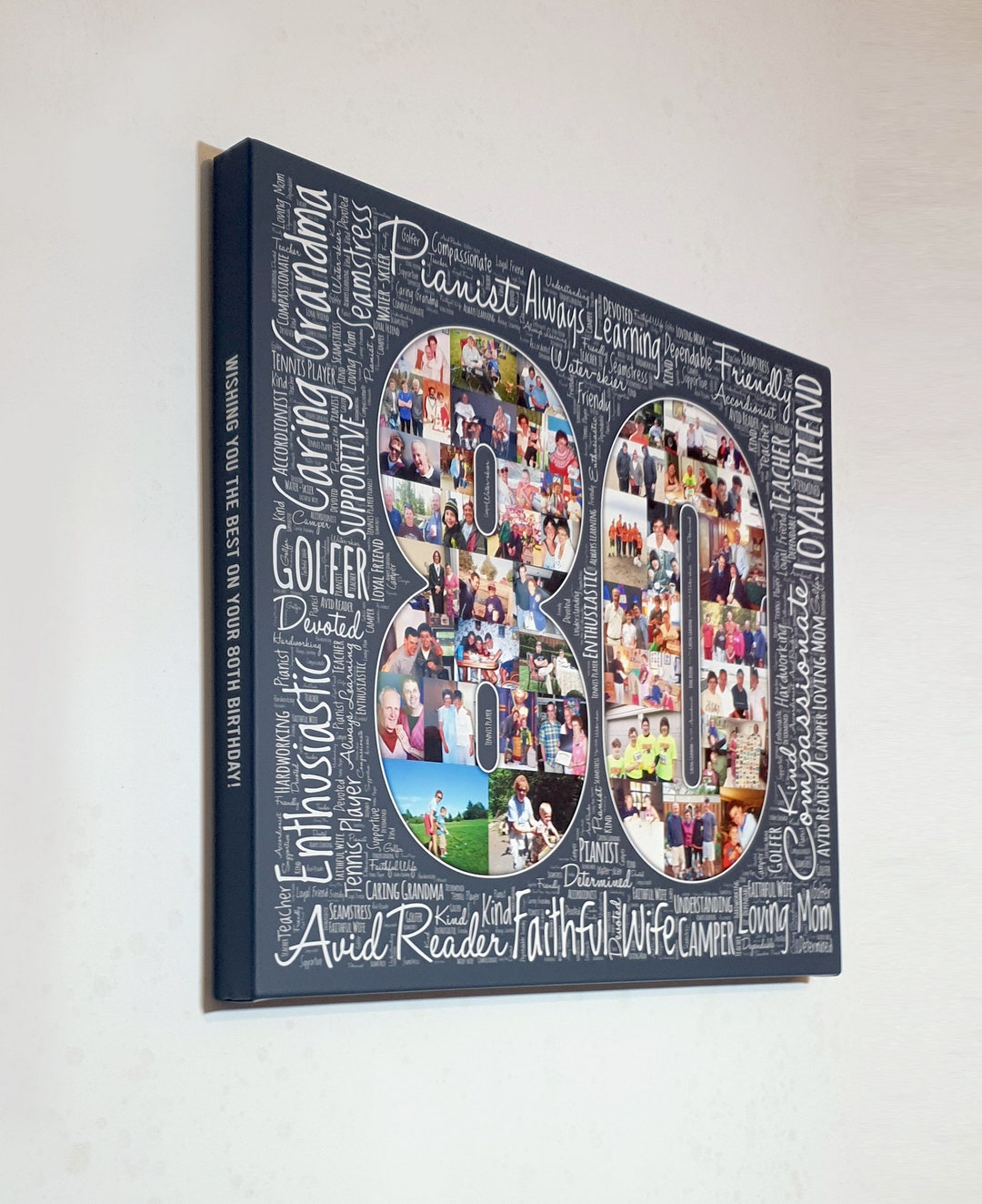 Birthday Gift Combining Photos and Words to Make a Unique Word Art ...