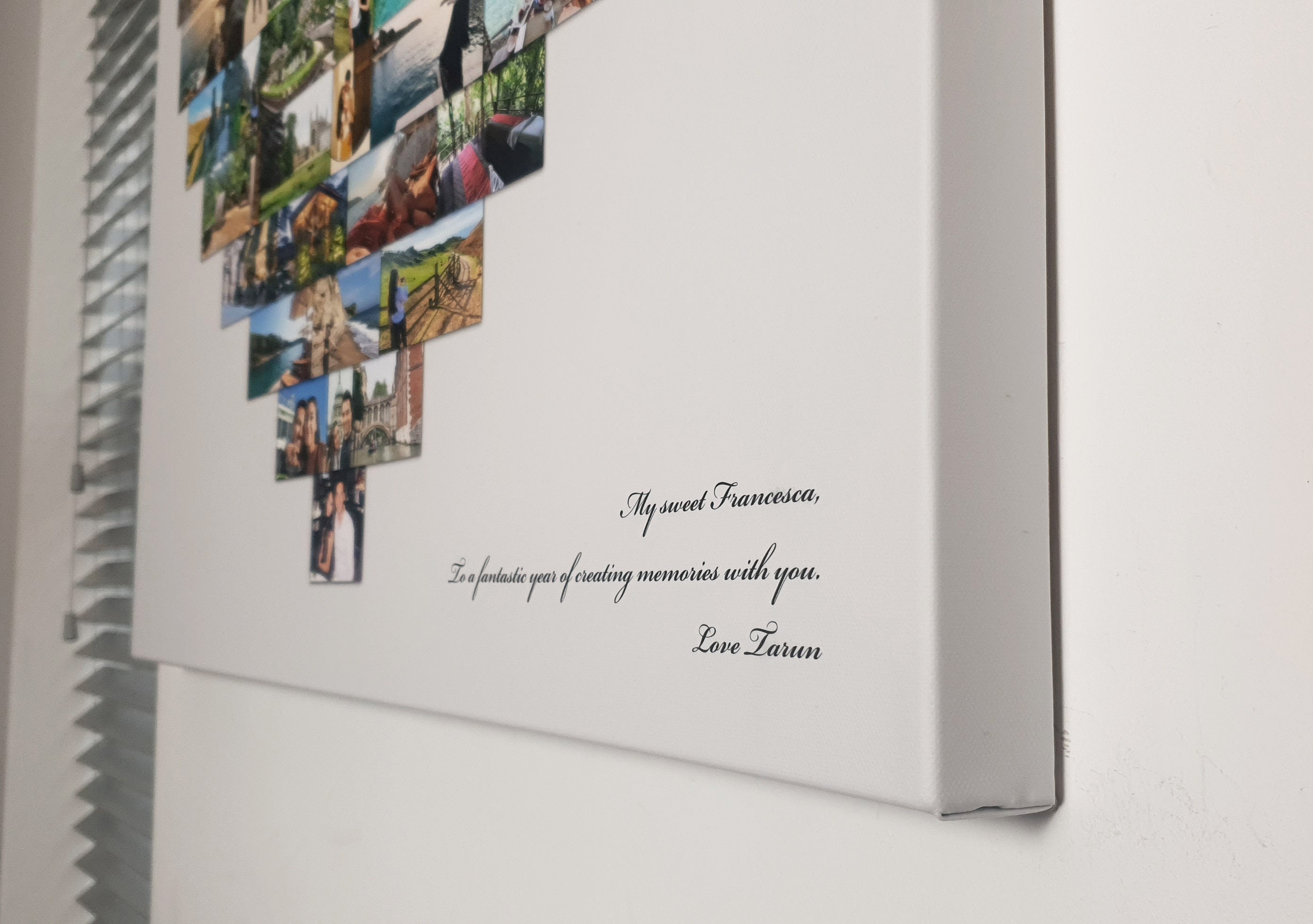 Love Heart Photo Collage Canvas Print - Personalized Home Decor - Etsy