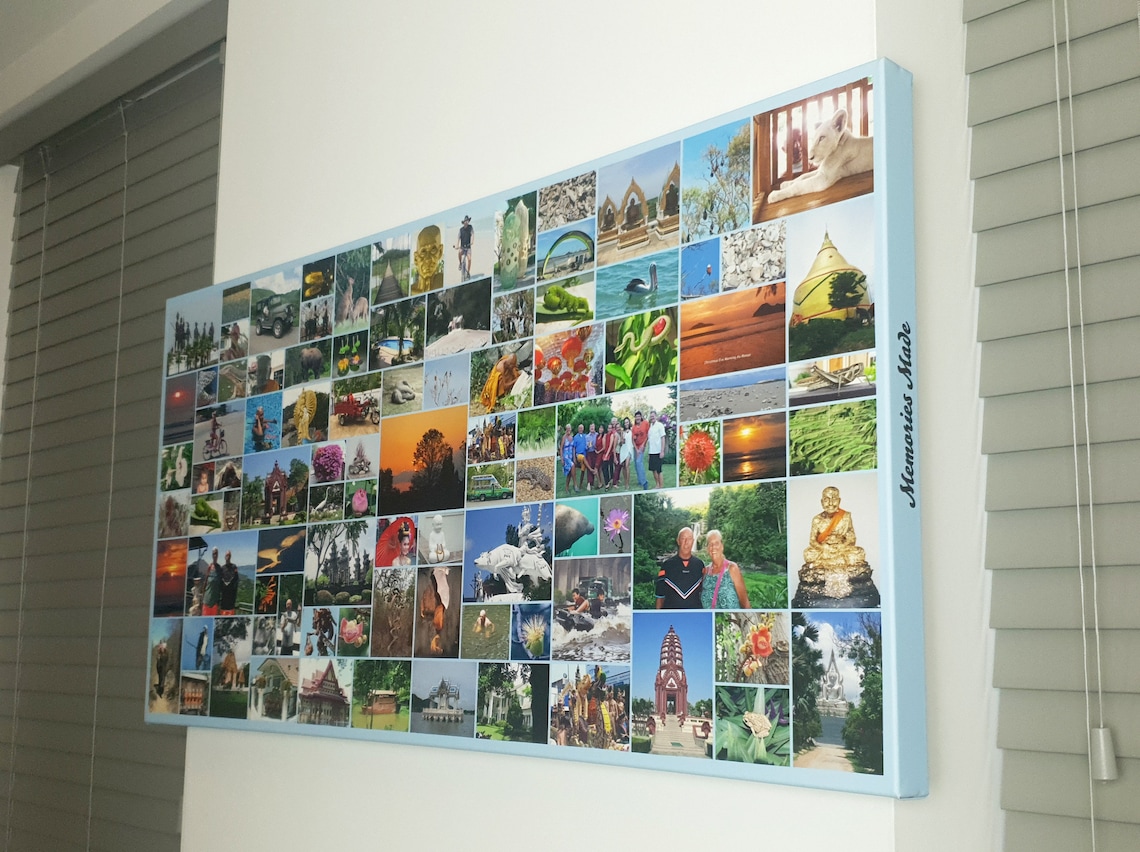 Photo Collage Canvas Print Custom Designed Very Large - Etsy UK