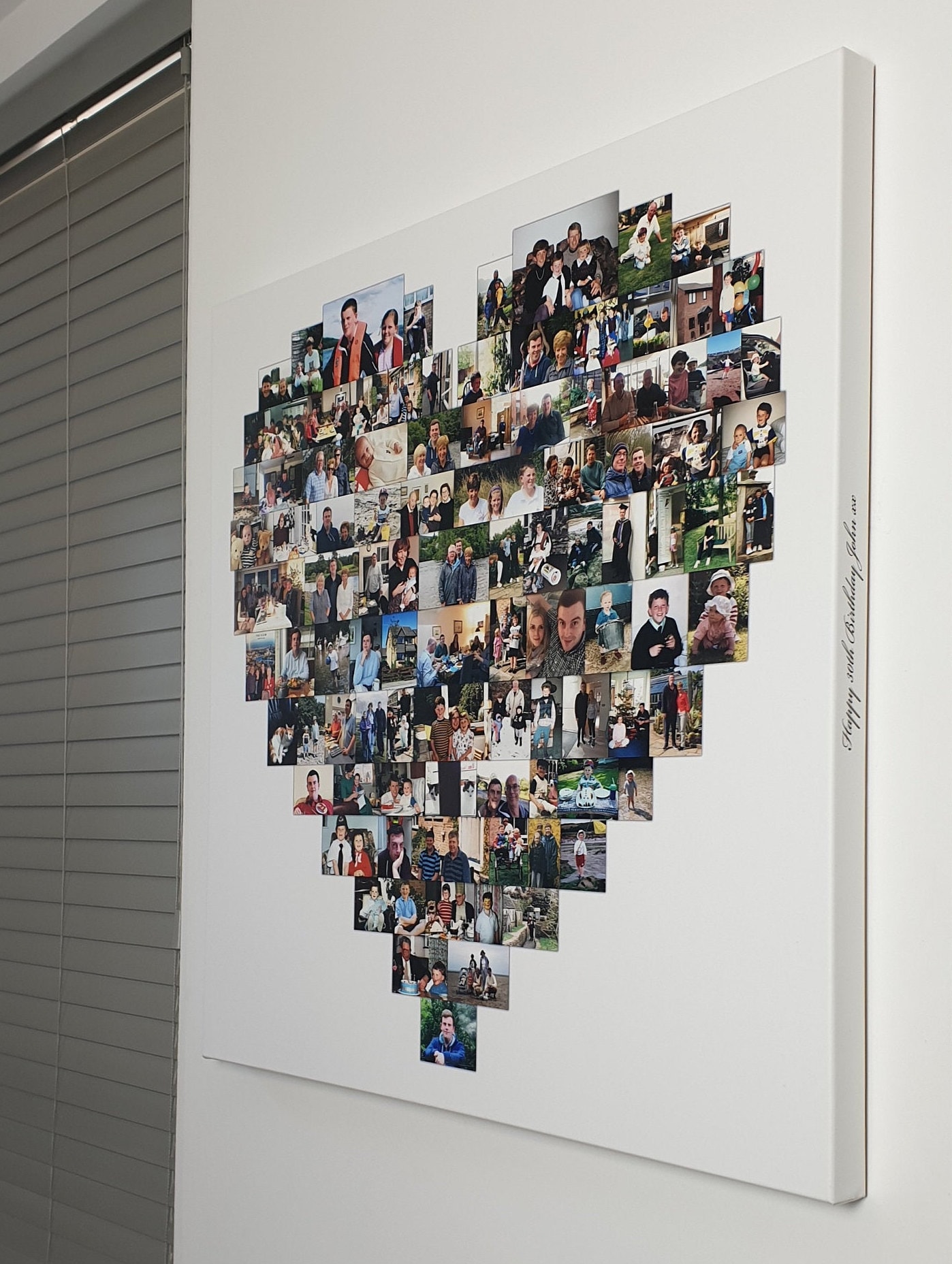 Love Heart Collage Canvas Print Heart Shape up to 150 | Etsy