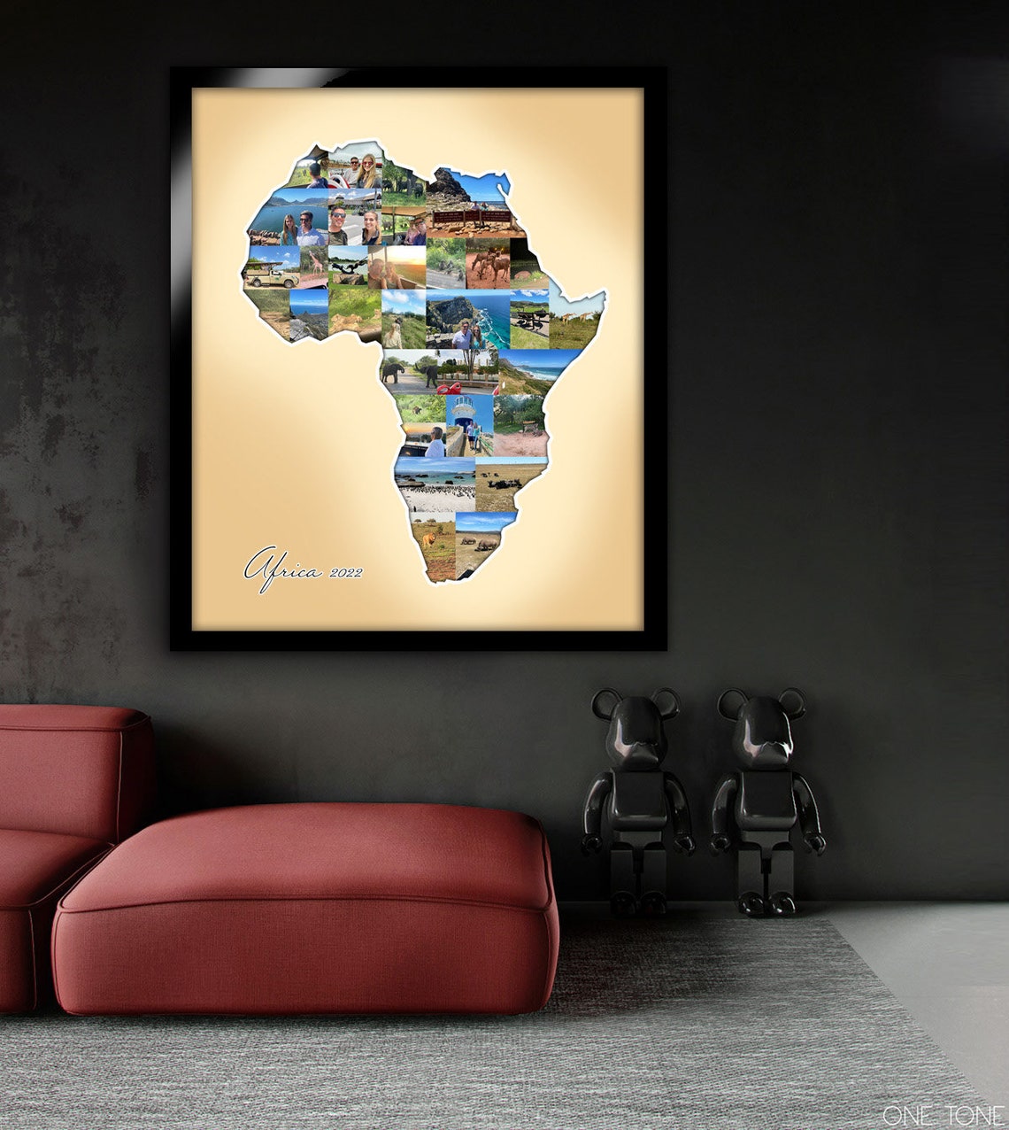 Country Shaped Photo Collage Shape Map Place Collage Large - Etsy UK