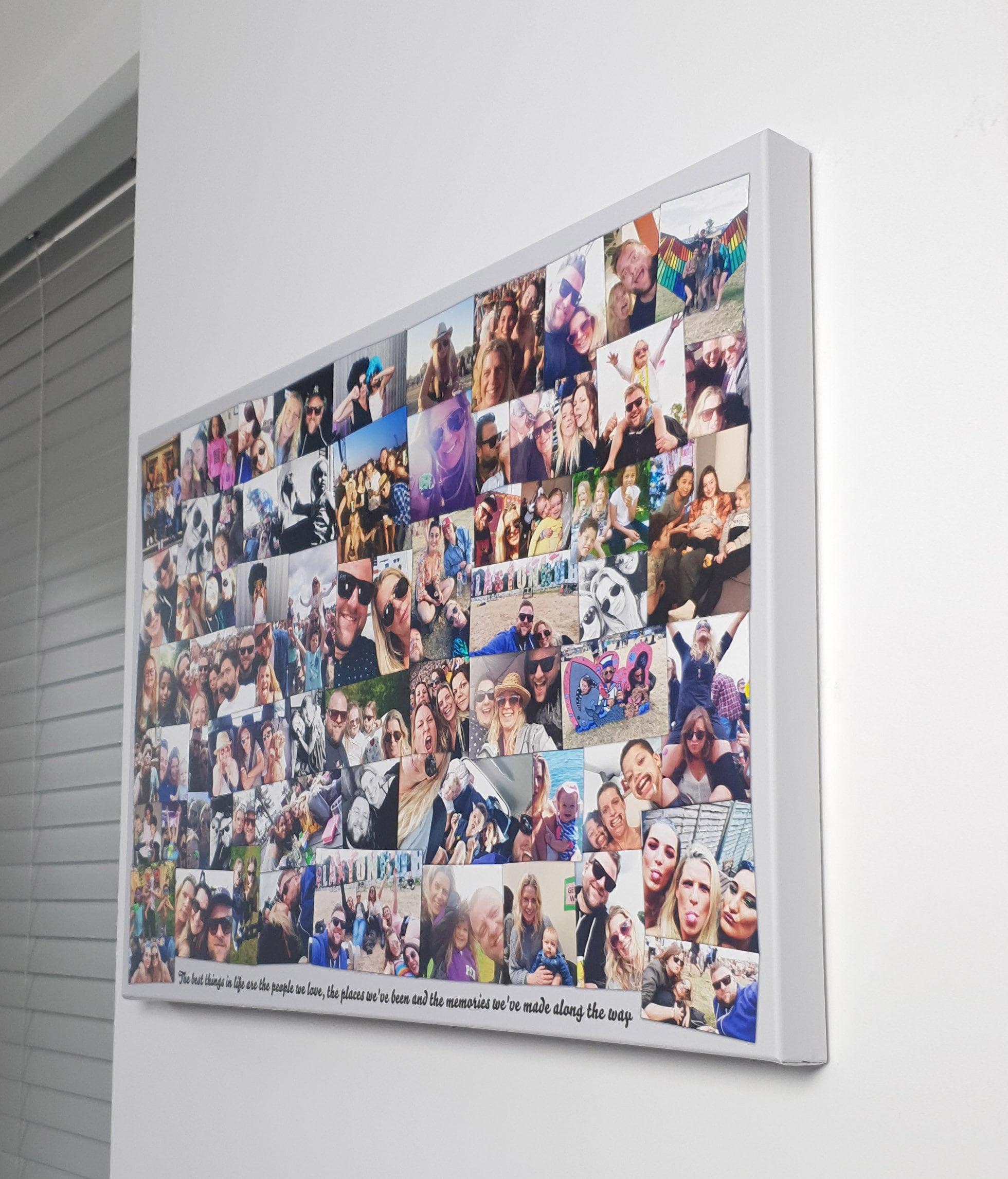 Wall Photo Collage Ideas Without Frames
