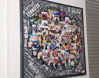 Unique Gift Idea Custom Designed Word Art Photo Collage | Etsy