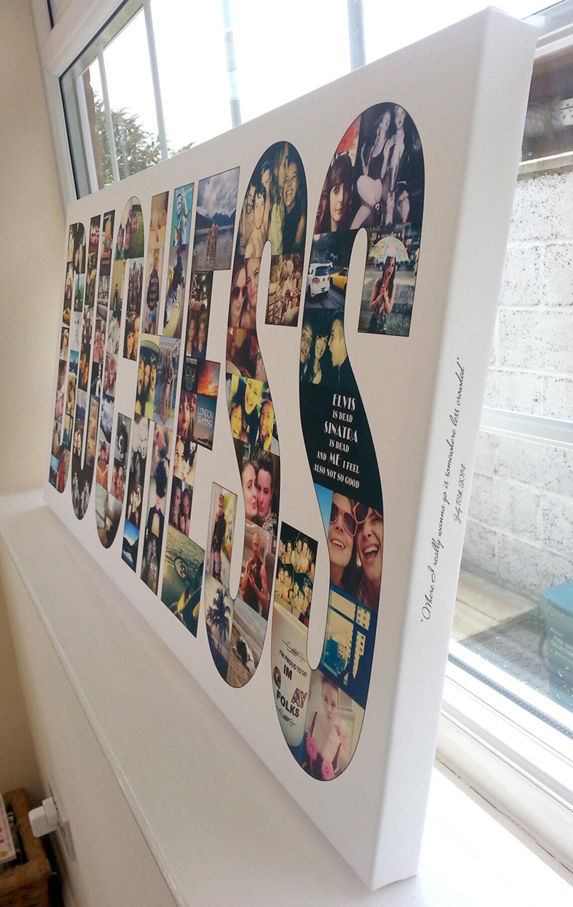 Word Name Collage 2 8 Letters Personalised Gift for Her - Etsy