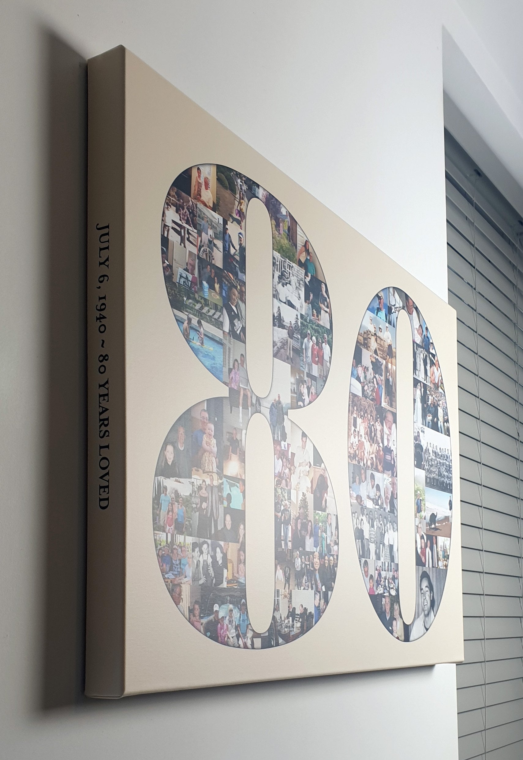 Word Name Text Collage - Custom Designed Bespoke - Canvas Print - Gift ...