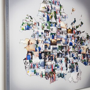 Country Shaped Photo Collage - Country Map Place or Any Shape Collage ...