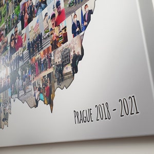 Country Shaped Photo Collage - Country Map Place or Any Shape Collage ...