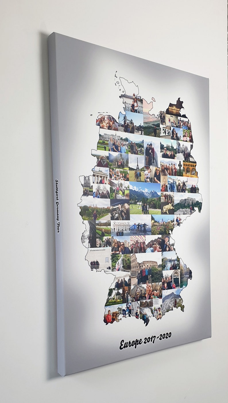 Country Map Photo Collage or Any Shape Collage Amazing - Etsy UK