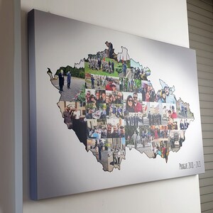 Country Photo Collage - Any Map USA UK Japan France Thailand Ibiza ...