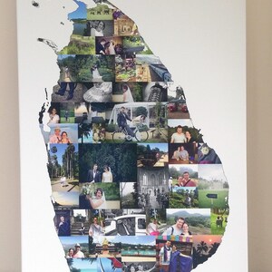 Country Map Photo Collage or Any Shape Collage - Amazing Premium Photo ...