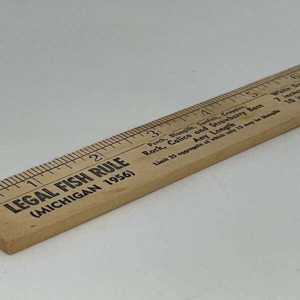 Wooden Fish Ruler - Etsy