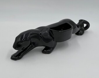 Black Panther Ceramic Planter Figurine Long 15 Length - Etsy
