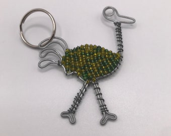 Beaded Bird Keychain | Etsy