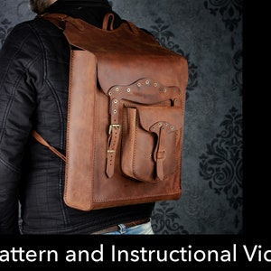 Backpack Pattern - Leather DIY - Pdf Download - Video Tutorial - Etsy