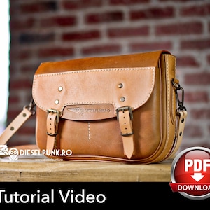 Leather Bag Pattern Leather DIY Pdf Download Messenger - Etsy