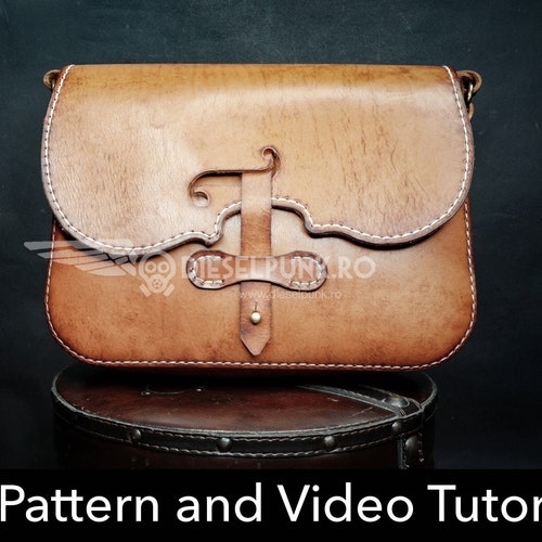 Pouch Pattern Pdf Download Hip Bag Leather DIY Video - Etsy