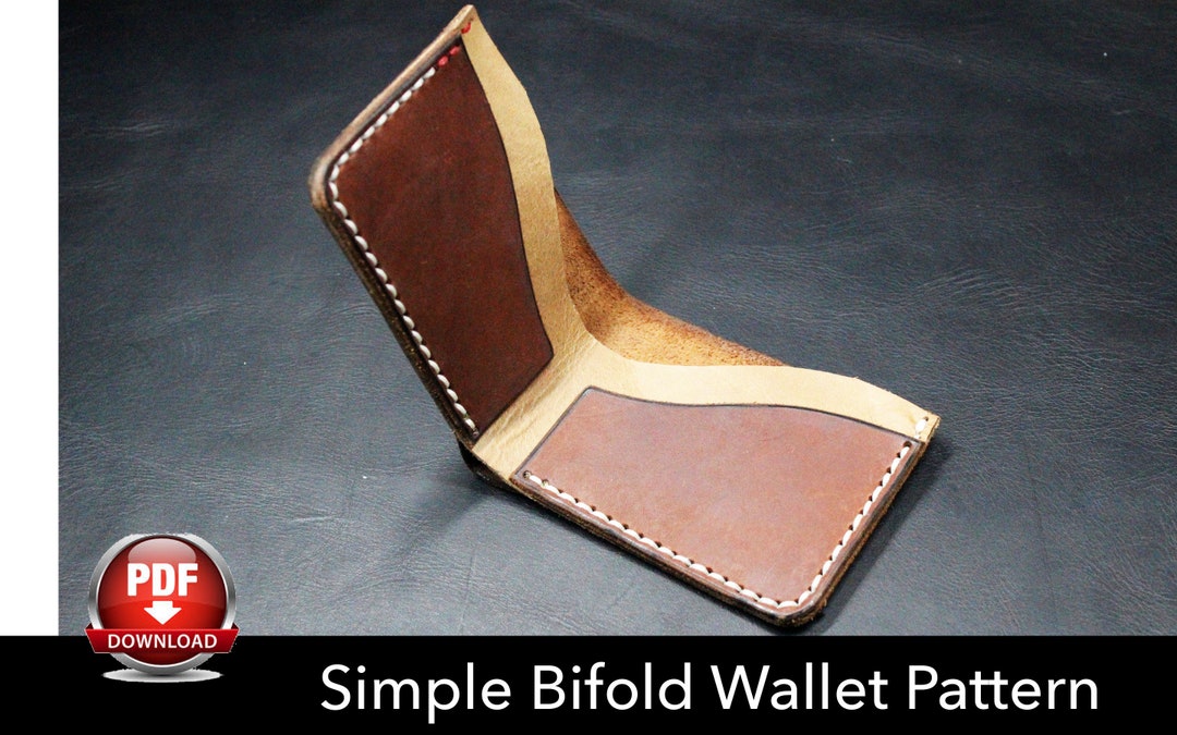 Bifold Wallet Pattern: Leather DIY Sewing Guide (PDF Download) - Etsy