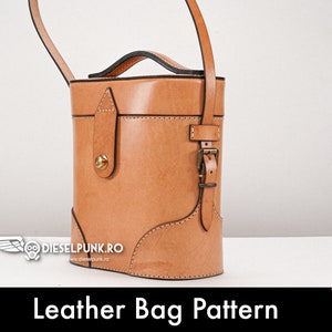 Leather Case Pattern - Pdf Download - Leather DIY - Bag Template ...