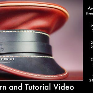 Leather Officer Hat Pattern - DIY PDF With Easy Tutorial - Etsy