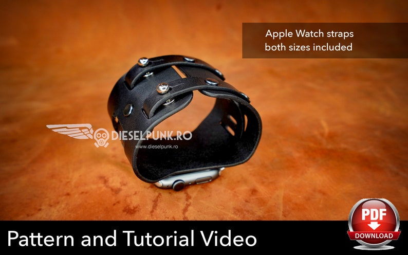 Apple Watch Strap DIY Pdf Download Lether Pattern - Etsy
