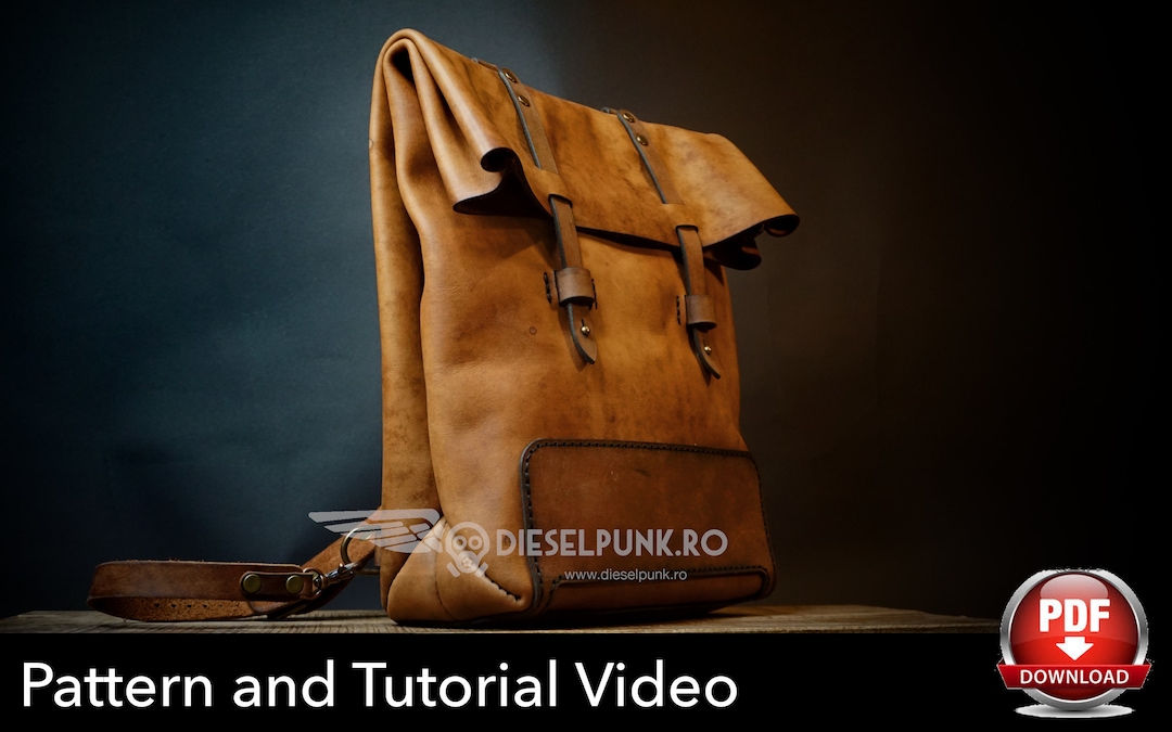 Backpack Pattern - Leather DIY - Pdf Download - Video Tutorial - Etsy