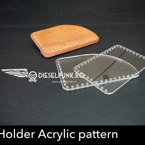 Leather Craft Acrylic Template for Business Long Wallet - Etsy