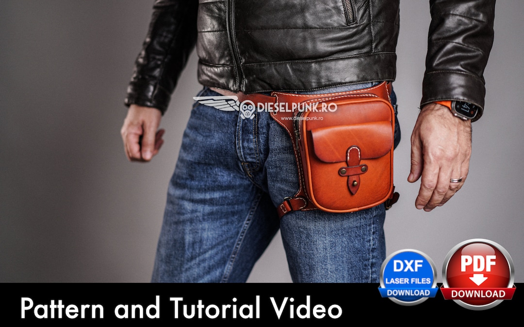 Hip Bag Sewing Pattern: Leather DIY PDF (with Video Tutorial) - Etsy