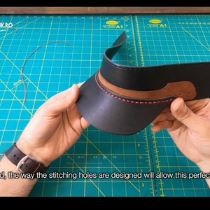Leather Hat Pattern: Printable DIY Cap (video Tutorial Included) - Etsy