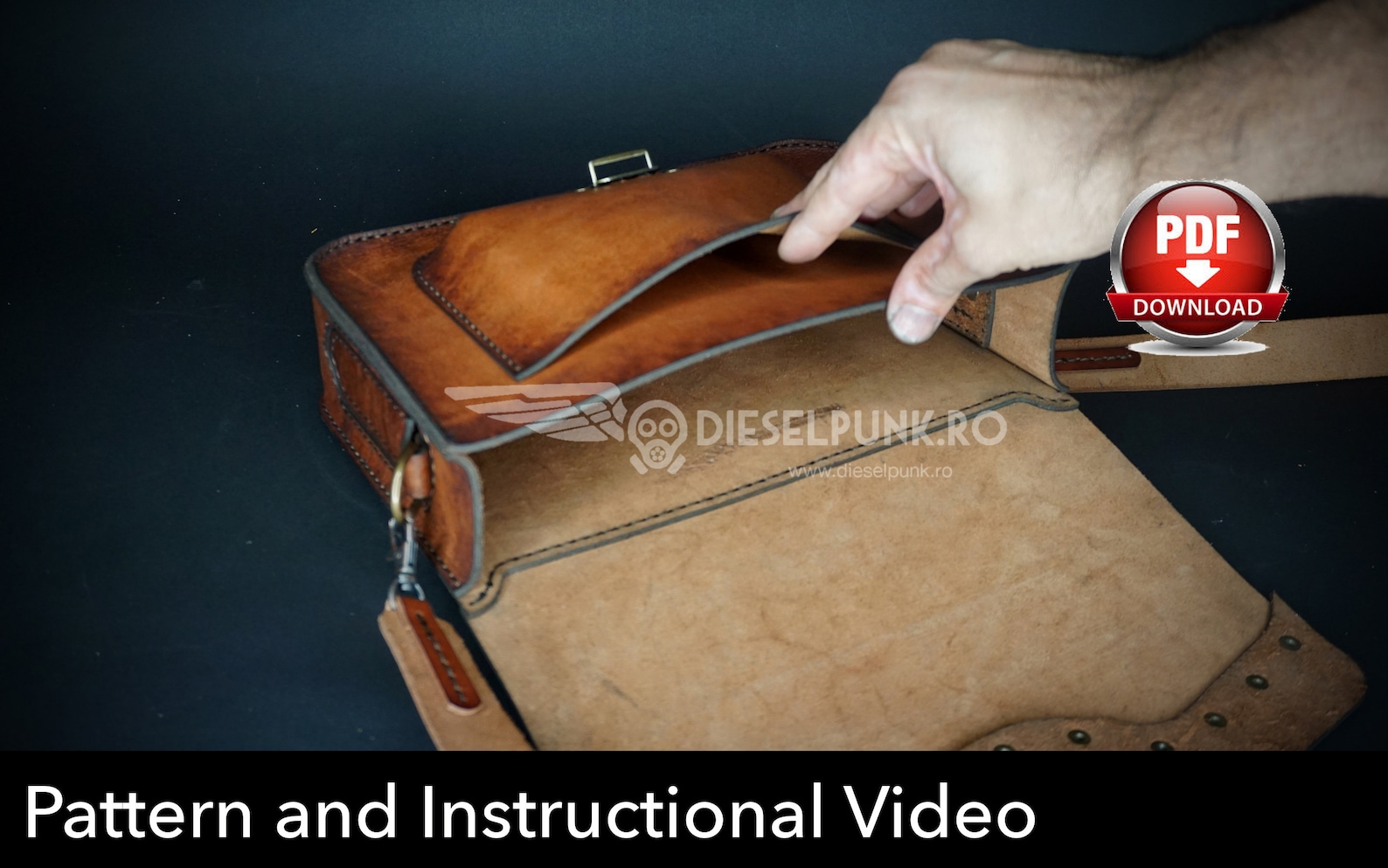 Leather Bag Pattern Leather DIY Pdf Download Leather - Etsy