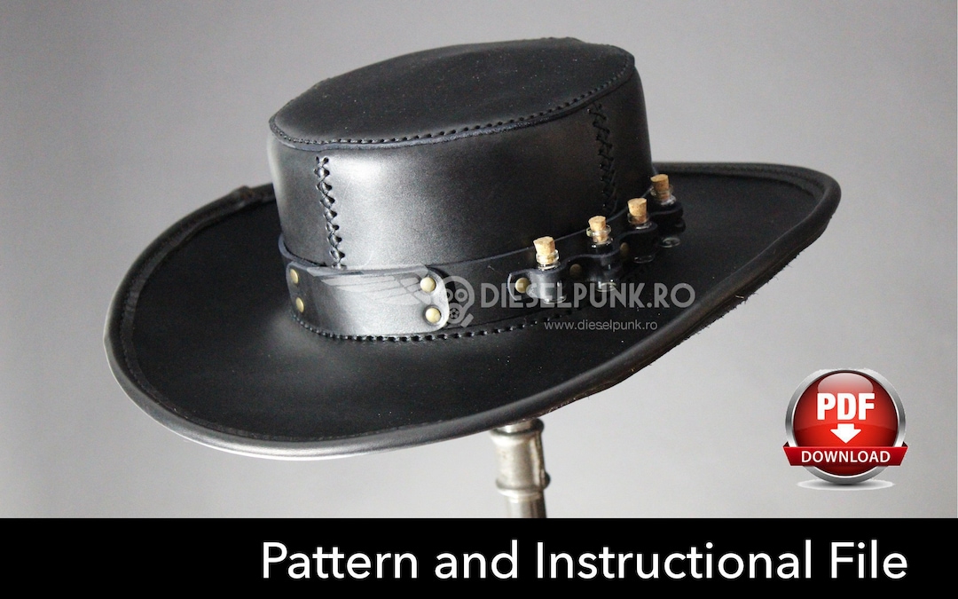 Plague Doctor Hat Pattern - Leather DIY PDF Template - Etsy