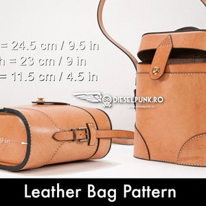 Leather Case Pattern - Pdf Download - Leather DIY - Bag Template ...