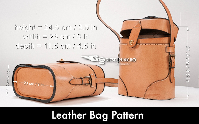 Leather Bag Pattern: Printable PDF With Full Video Tutorial - Etsy
