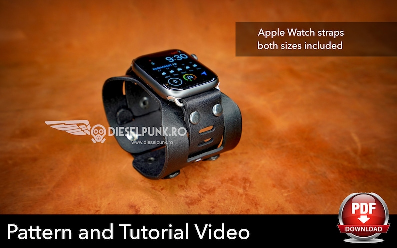 Apple Watch Strap DIY Pdf Download Lether Pattern - Etsy