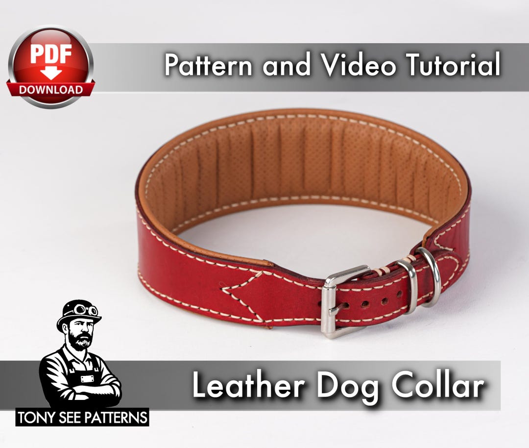 Dog Collar Pattern: Leather Craft Template (PDF Instant Download) - Etsy