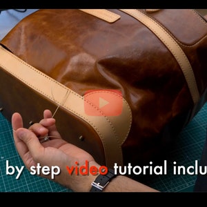 Bag Pattern - Travel Bag DIY - Pdf Download - Weekender Bag - Video ...