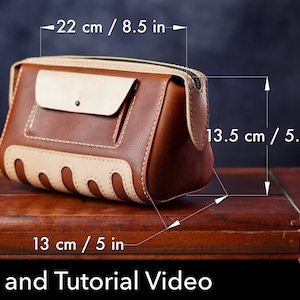 Dopp Kit Pattern - Toiletry Bag Pattern - Leather DIY - Pdf Download ...