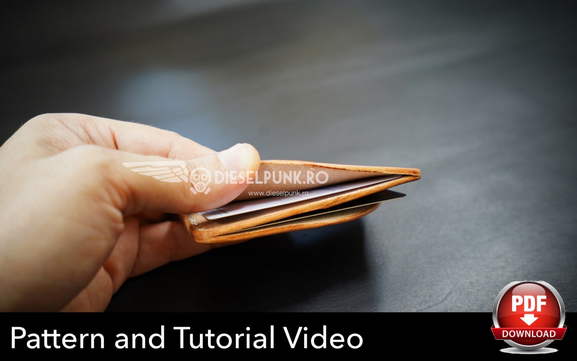 Credit Card Pattern Wallet Pattern Leather DIY Pdf | Etsy