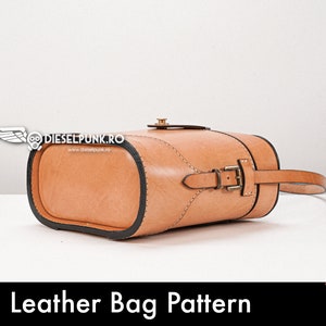Leather Case Pattern - Pdf Download - Leather DIY - Bag Template ...