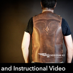 Men's Vest Sewing Pattern - Biker Style PDF With Video Guide - Etsy