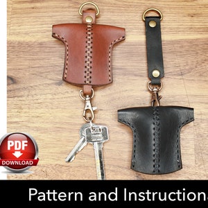 Key Holder Pattern - Leather DIY - Pdf Download - Key Fob - Etsy
