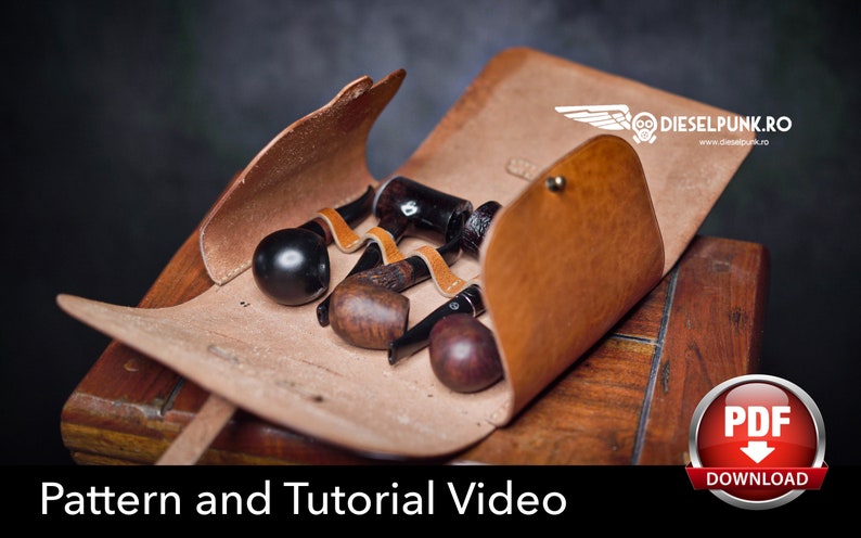 Leather Tool Pouch Pattern Pdf Download Leather DIY Pipe - Etsy